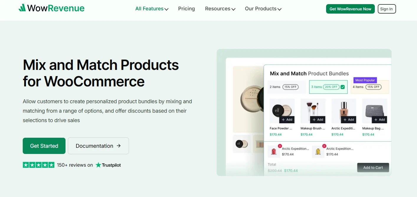 WooCommerce Mix and Match - WowRevenue
